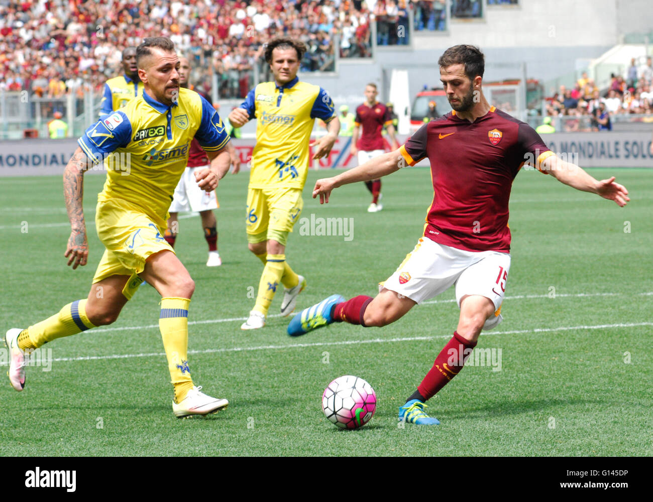 Stadium Olimpico, Rome, Italy. 08th May, 2016. Serie A football league ...