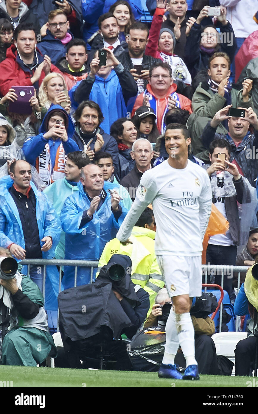 Madrid, Spain. 8th May, 2016. Cristiano Ronaldo (forward; Real Madrid ...
