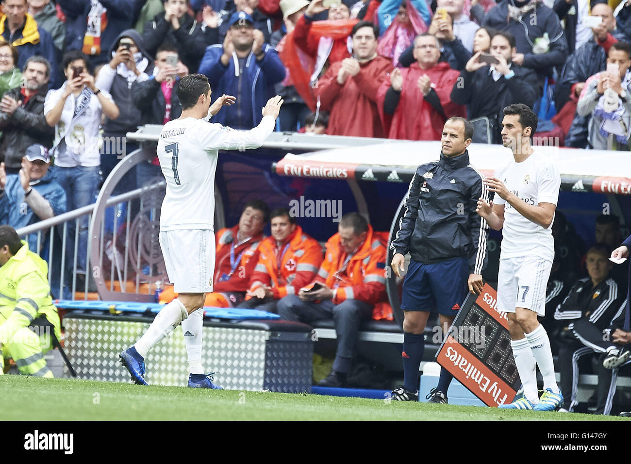 Madrid, Spain. 8th May, 2016. Cristiano Ronaldo (forward; Real Madrid ...