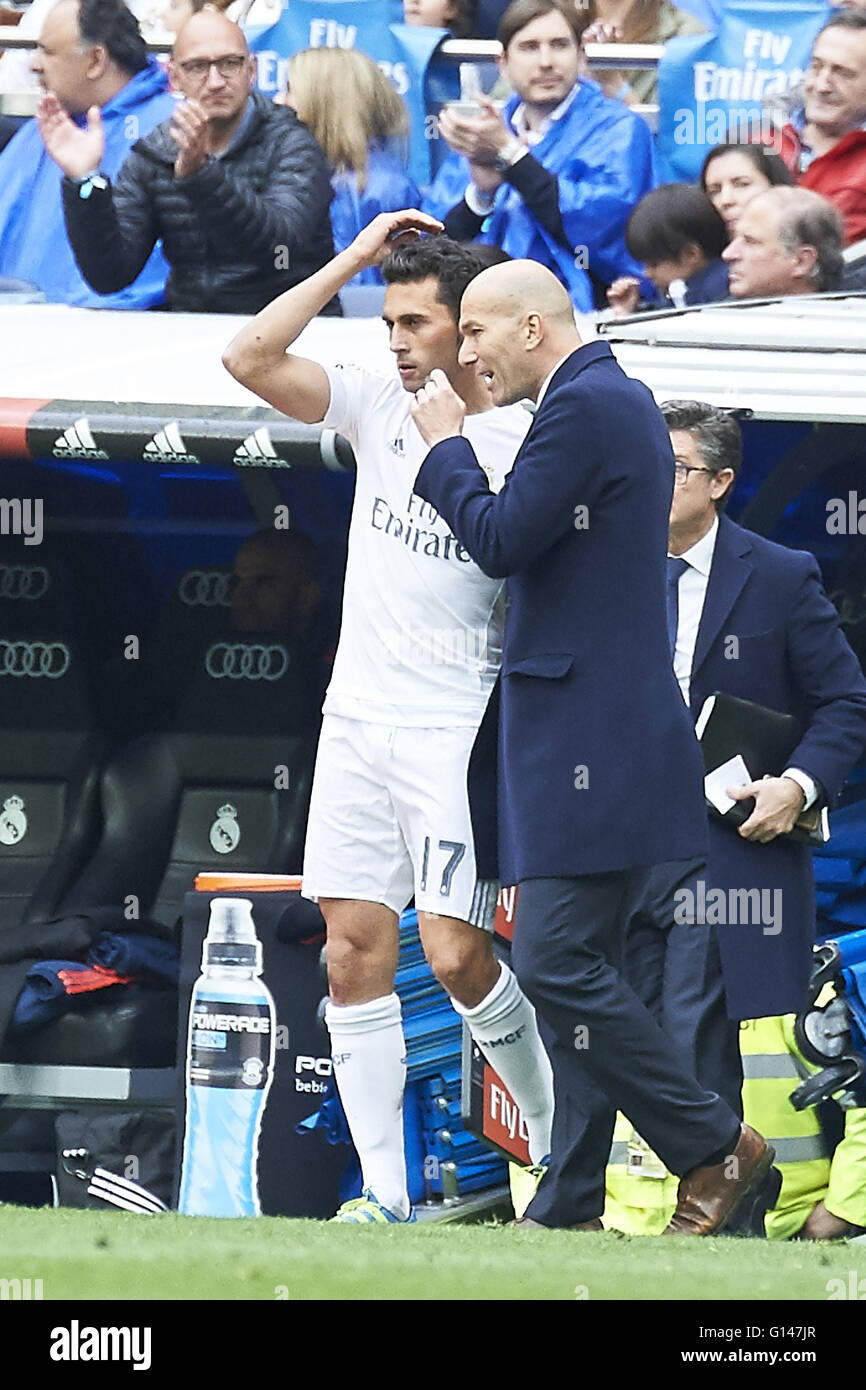 Madrid, Spain. 8th May, 2016. Alvaro Arbeloa (defender; Real Madrid ...