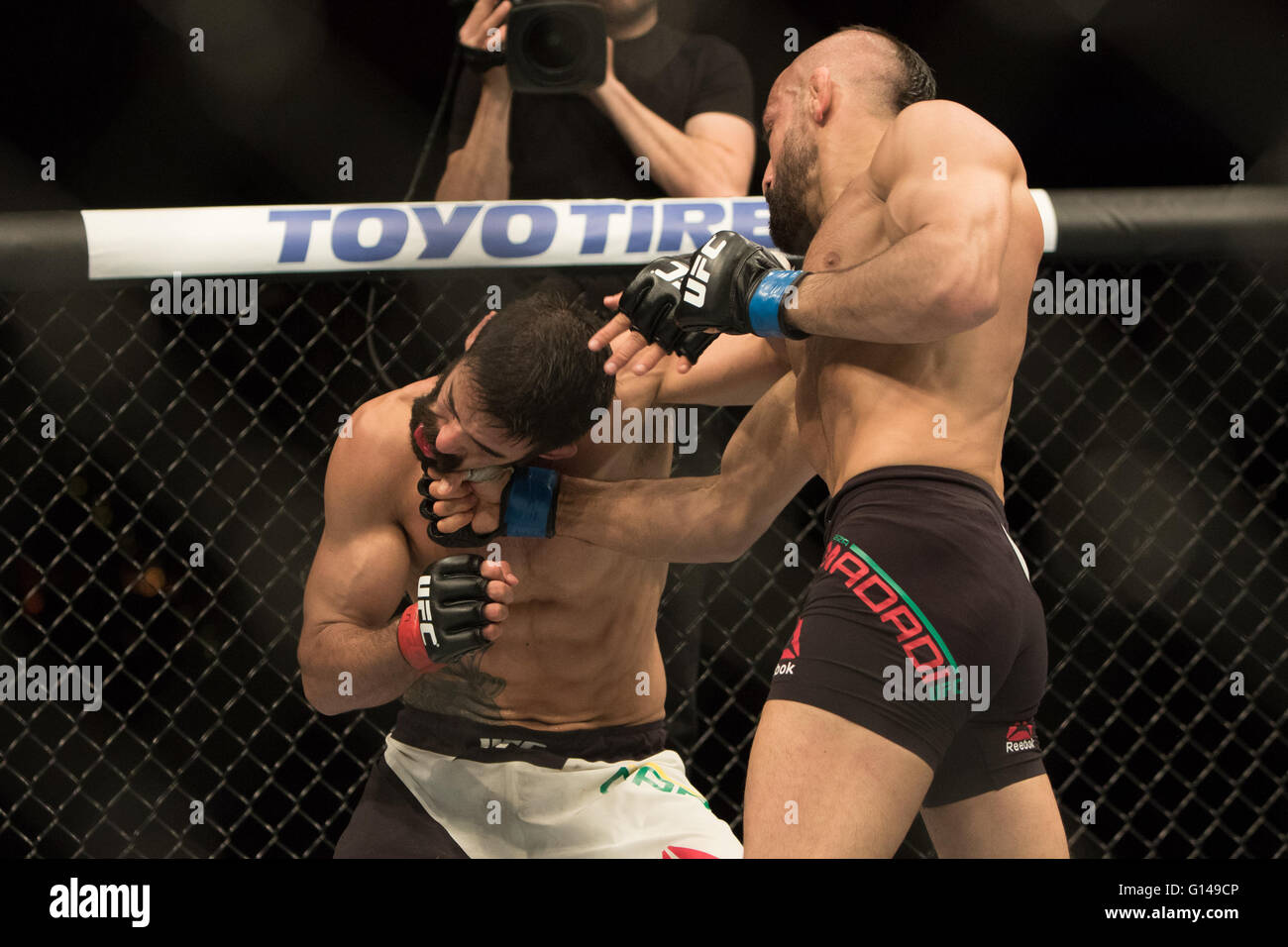 Rotterdam, The Netherlands. 8th May, 2016. Reza Madadi defeats Yan ...