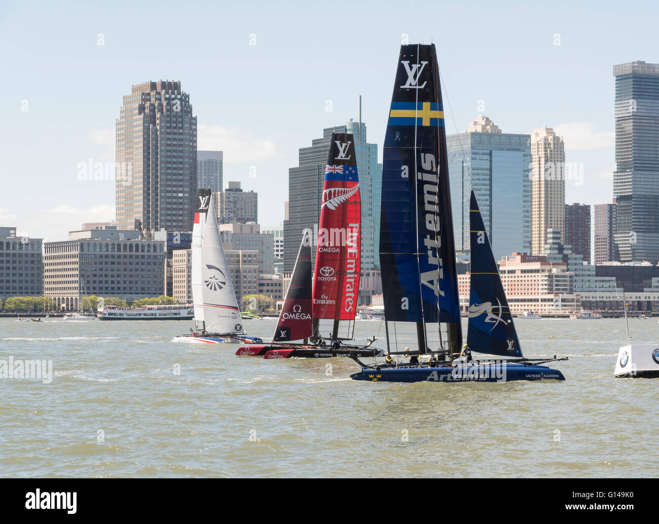 2016 America's Cup World Series on the Hudson River in New York City ...