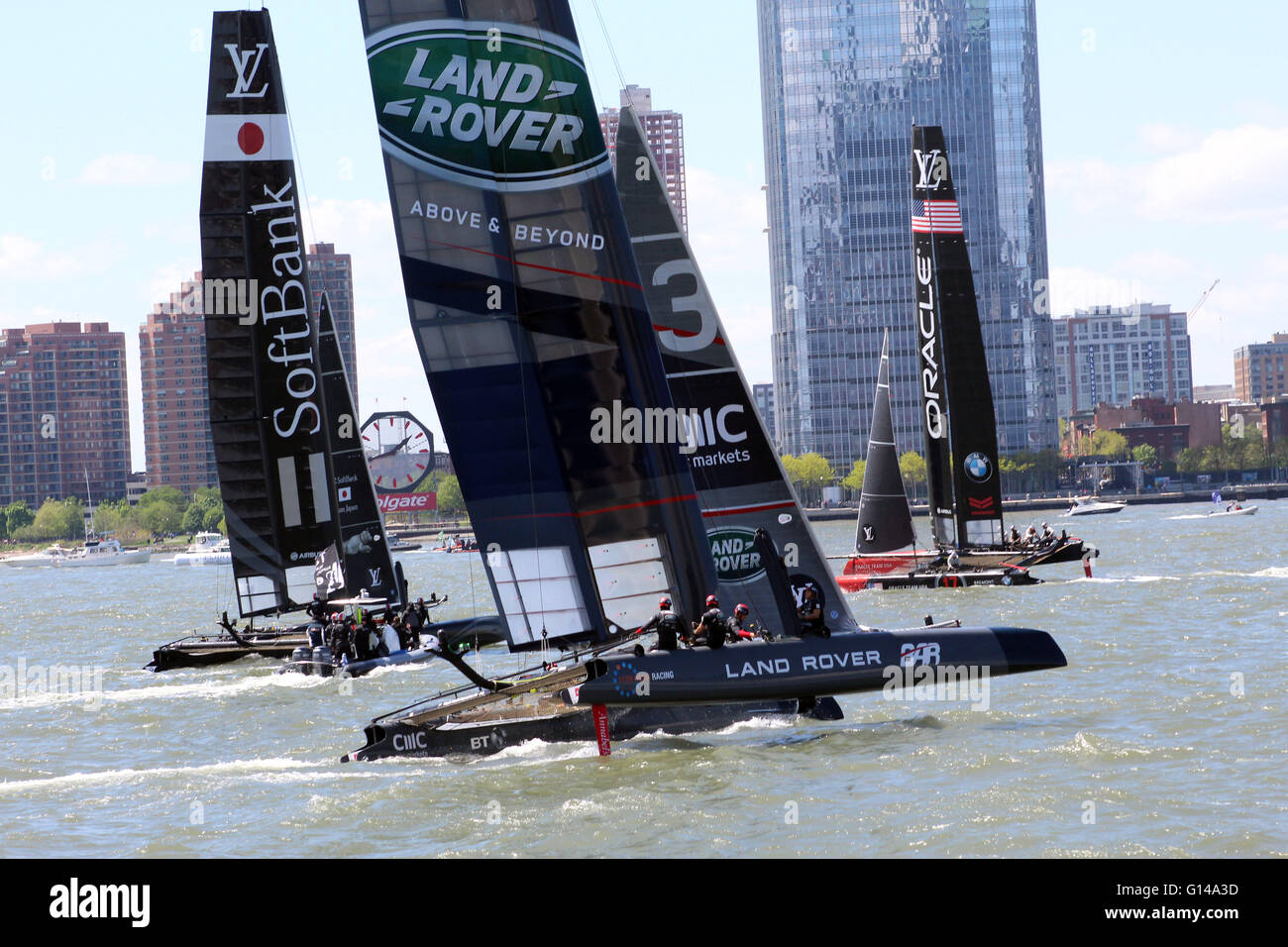 America's Cup Yacht Racing return to New York City Stock Photo - Alamy