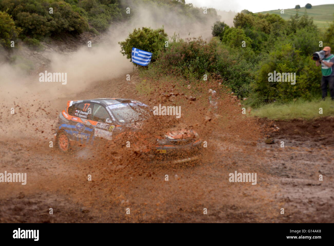Subaru Poland RallyTeam with crew Chuchala and Dymurski, during the Sea ...