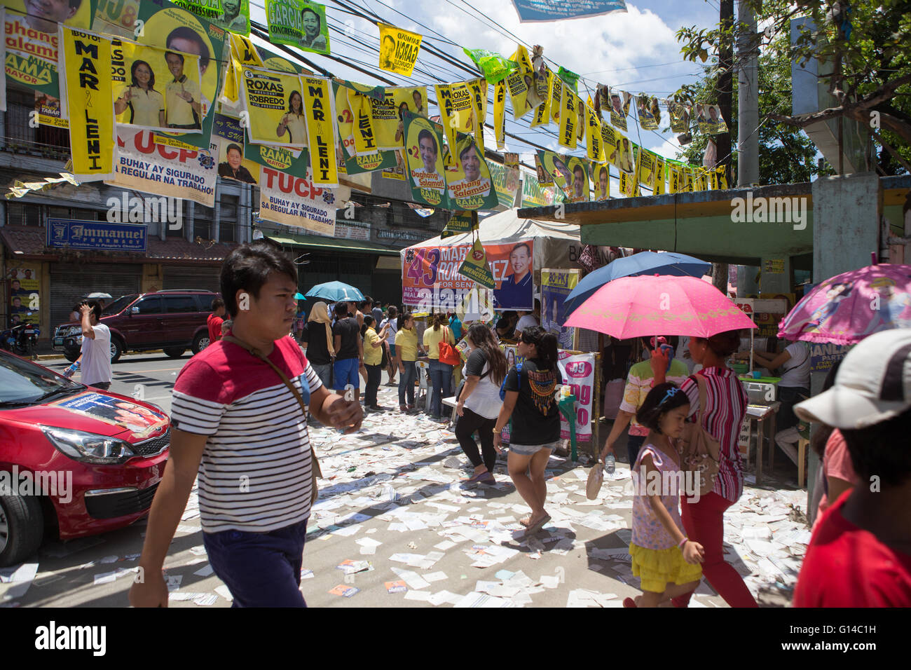 Cebu City, Philippines. 9th May, 2016. Filipinos turn out to cast their ...