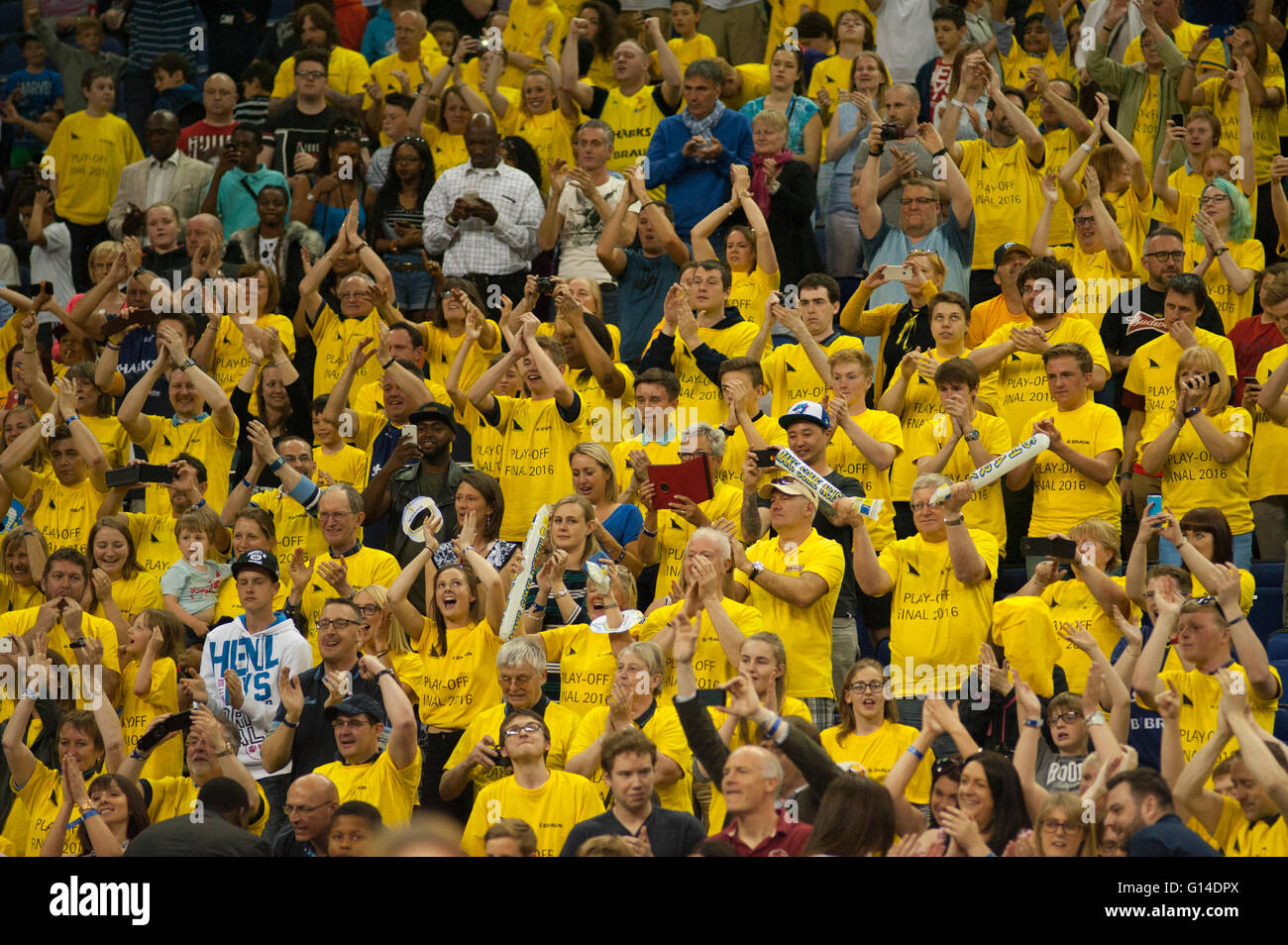 Basketball Fans Cheering Cartoon
