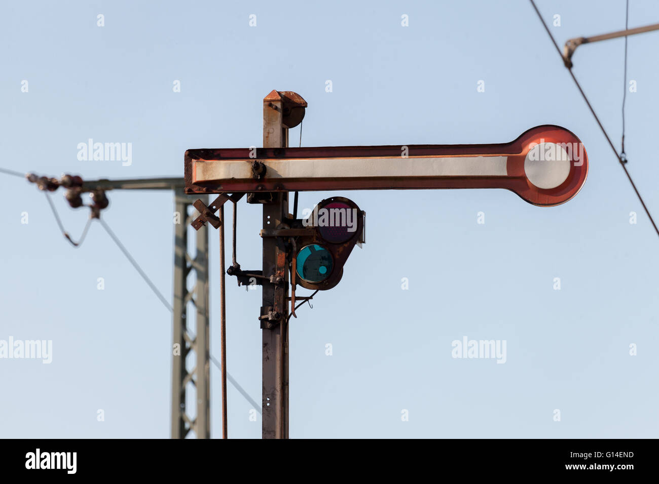 Mechanical railway signal hi-res stock photography and images - Alamy
