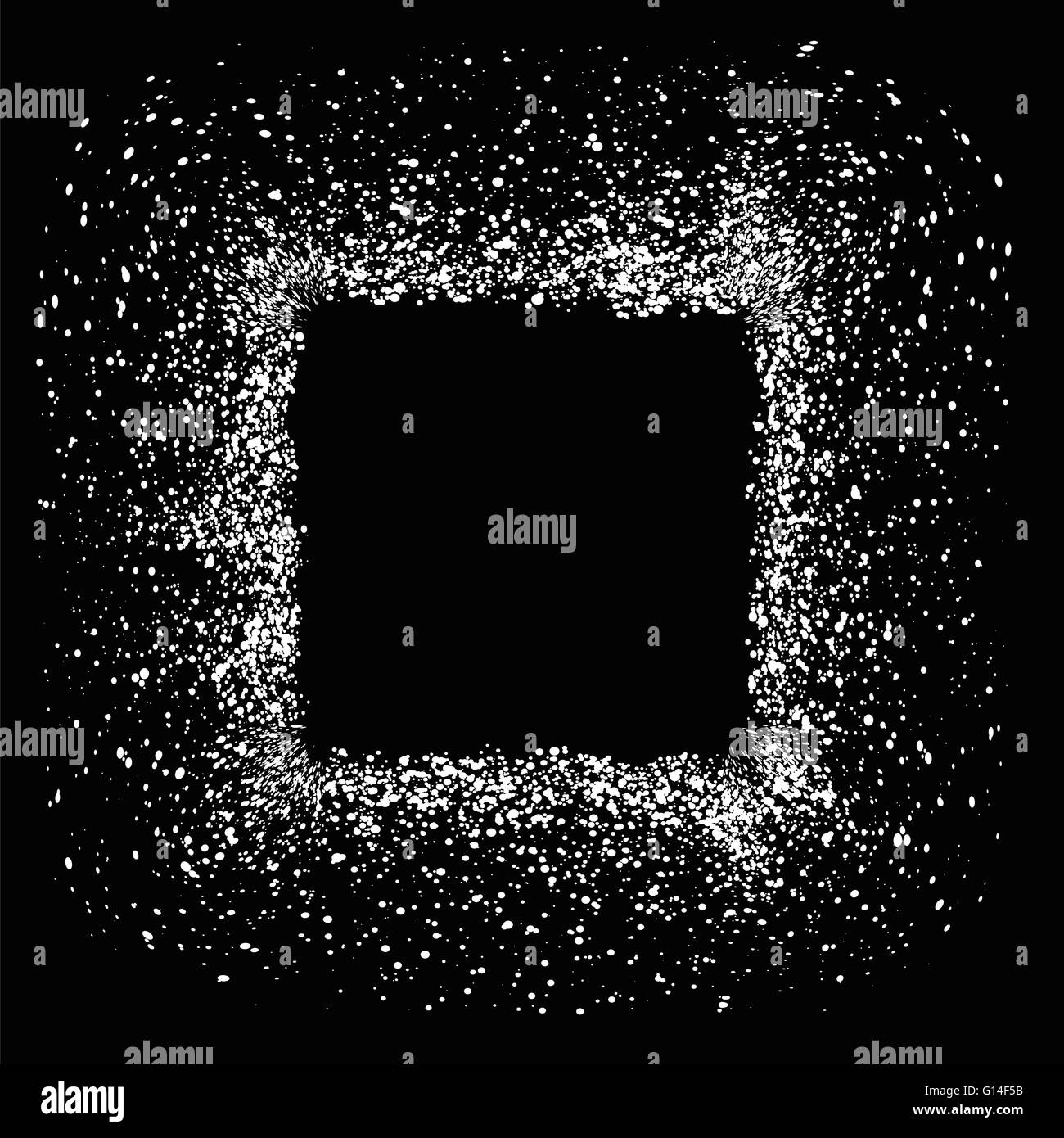 Round confetti frame on Black and White Stock Photos & Images - Alamy