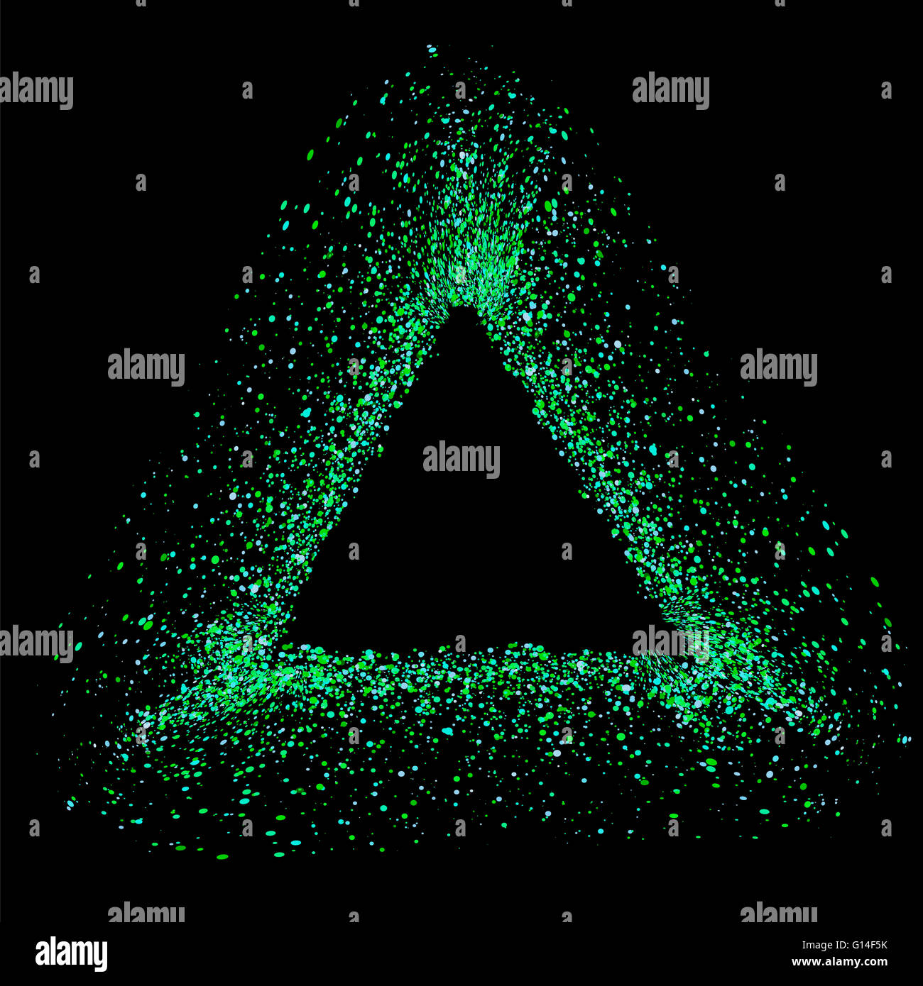 Green Triangle Frame Stock Photo - Alamy