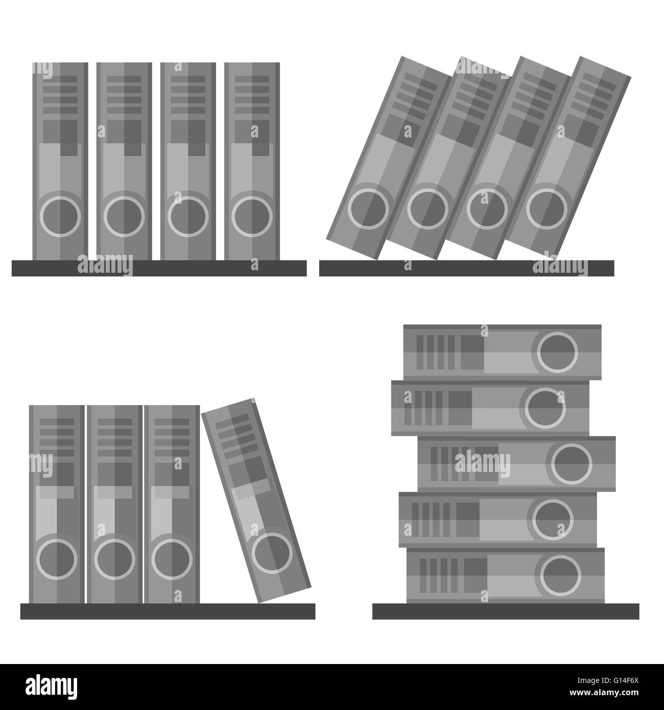 Folder Icons Isolated Stock Photo - Alamy