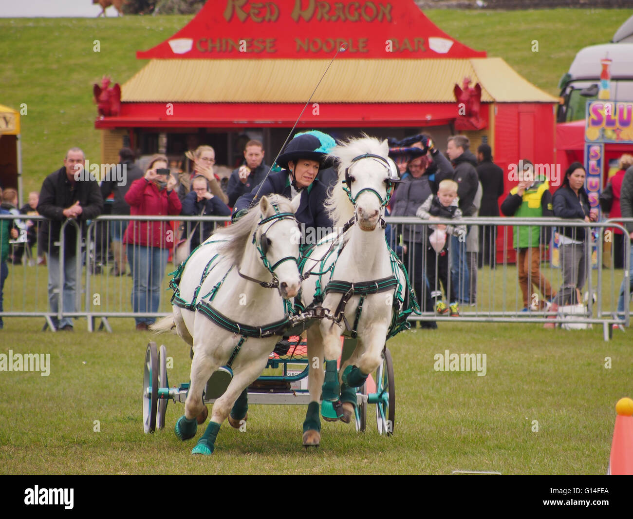 A competitor competes in the Scurry racing championships at the Rural ...