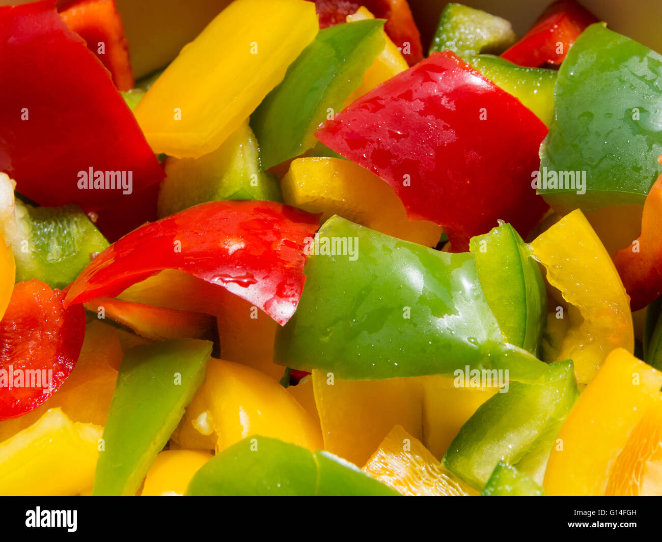Diced bell peppers hi-res stock photography and images - Alamy