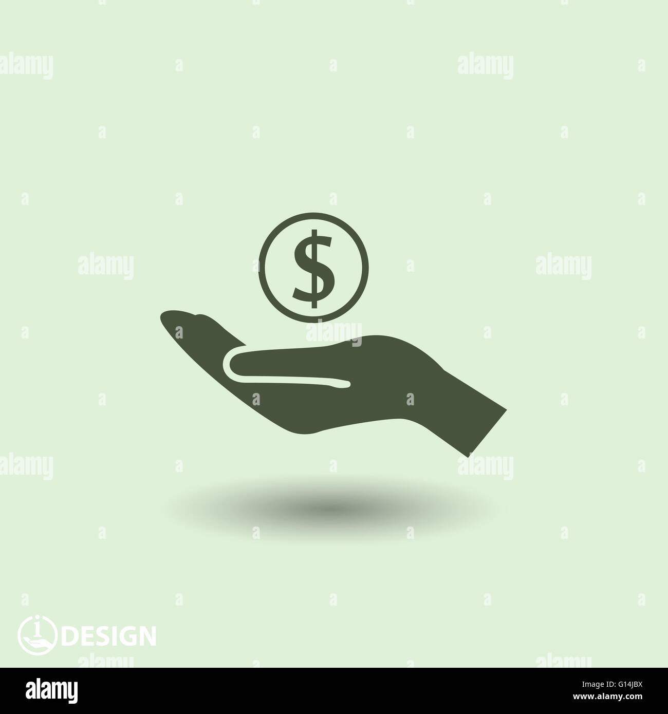 money in hand icon Stock Vector Image & Art - Alamy