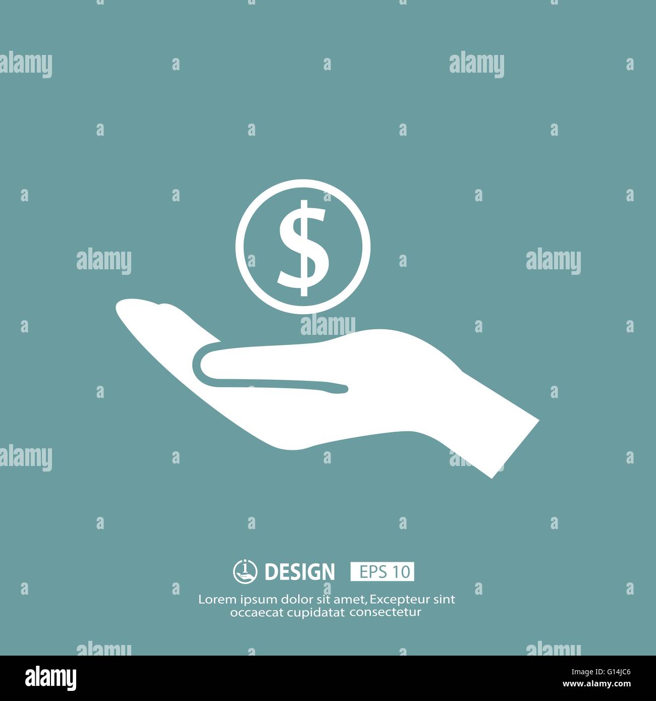 money in hand icon Stock Vector Image & Art - Alamy