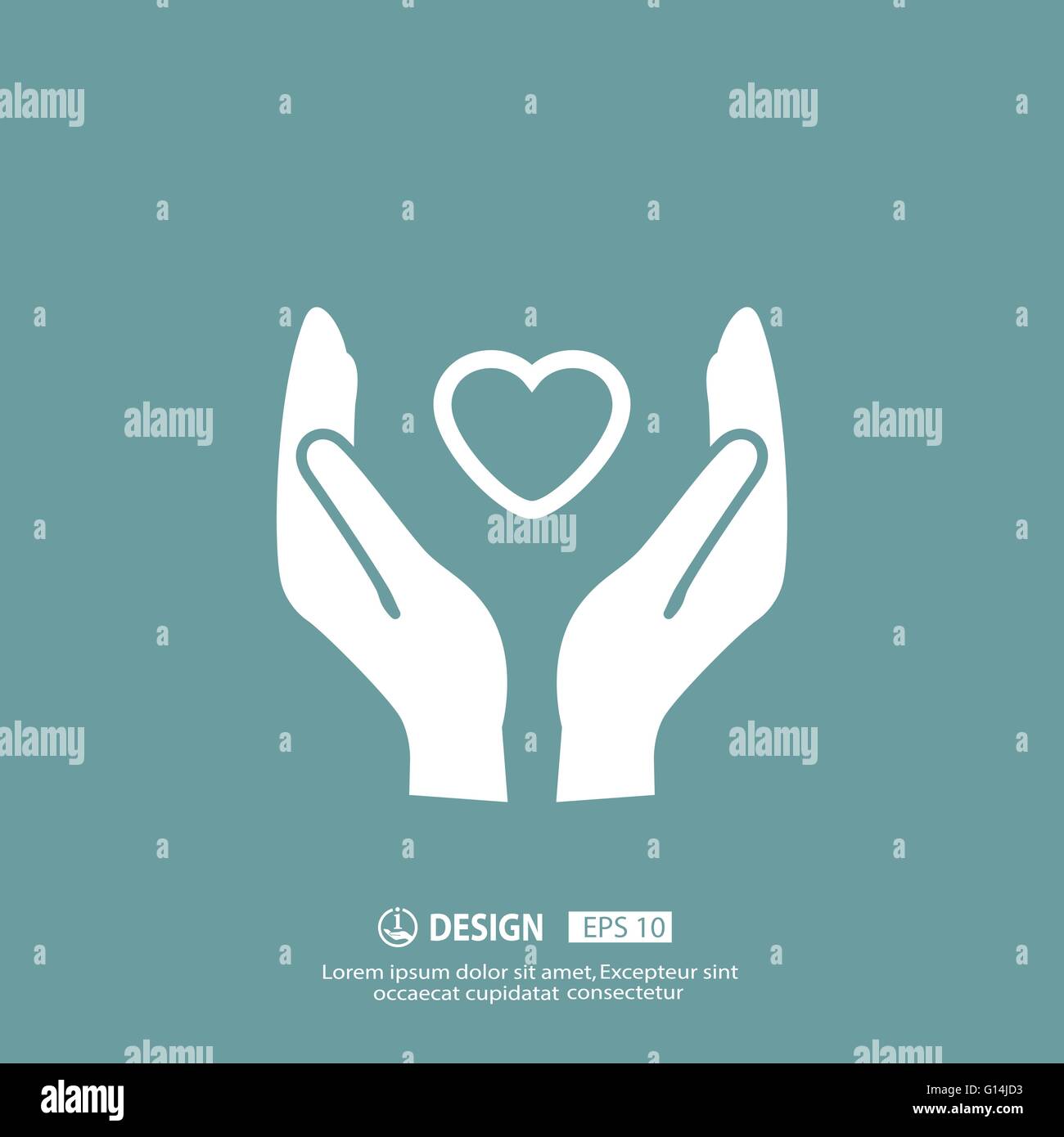 heart in hand icon Stock Vector Image & Art - Alamy