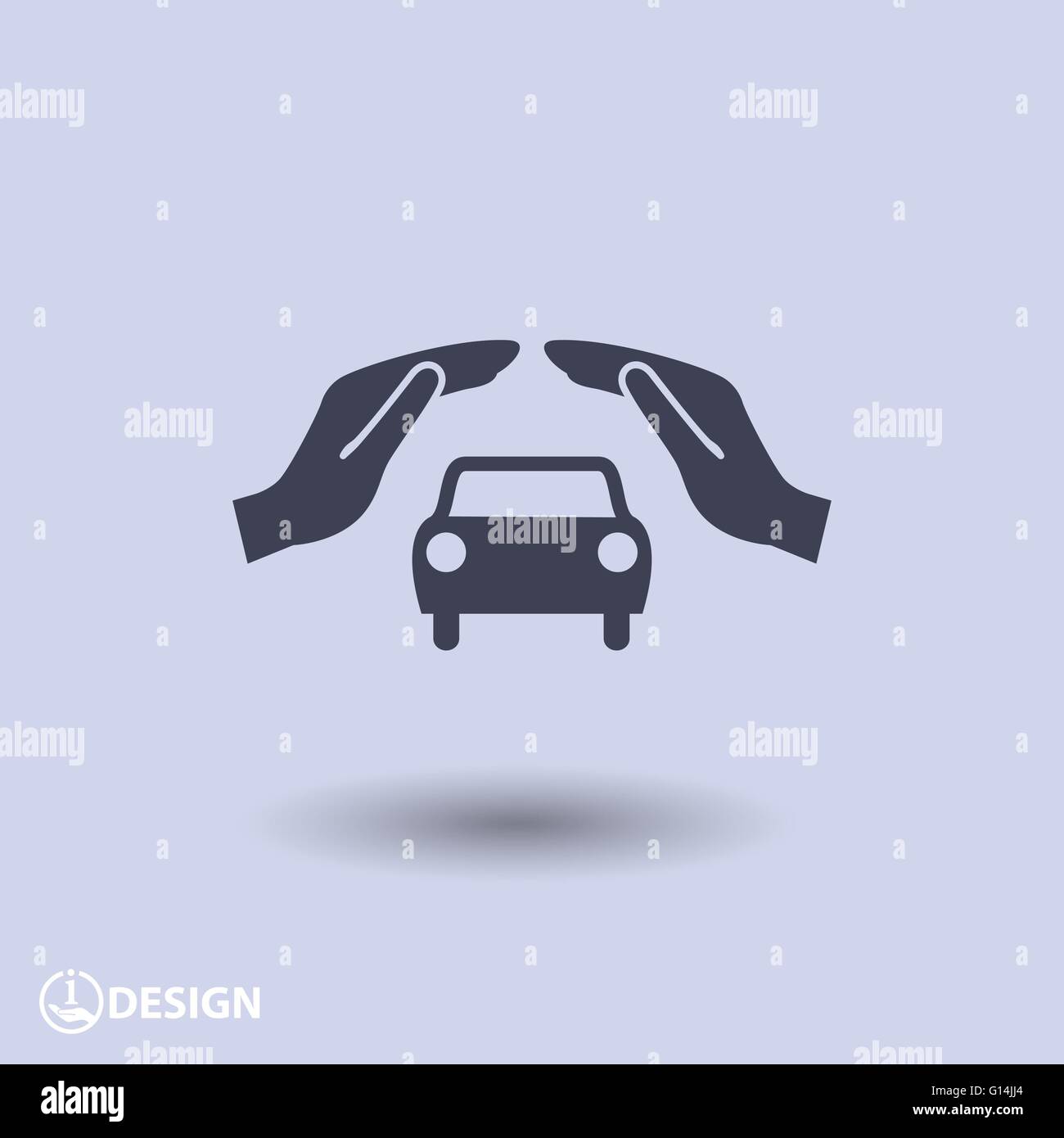 car in hand icon Stock Vector Image & Art - Alamy