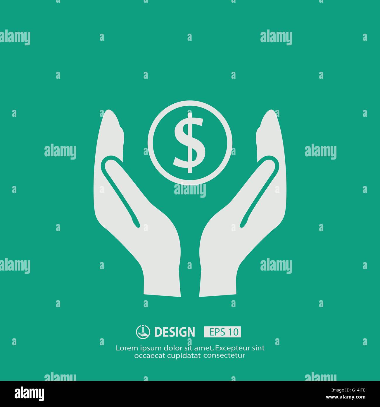 money in hand icon Stock Vector Image & Art - Alamy
