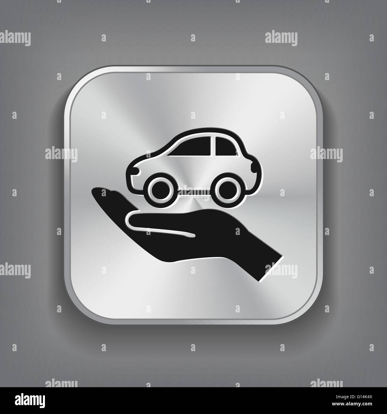 car in hand icon Stock Vector Image & Art - Alamy