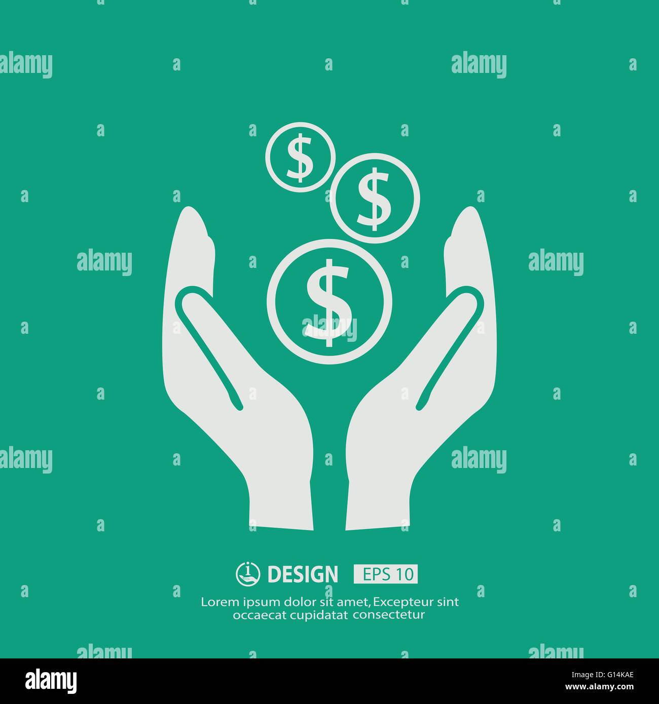 money in hand icon Stock Vector Image & Art - Alamy