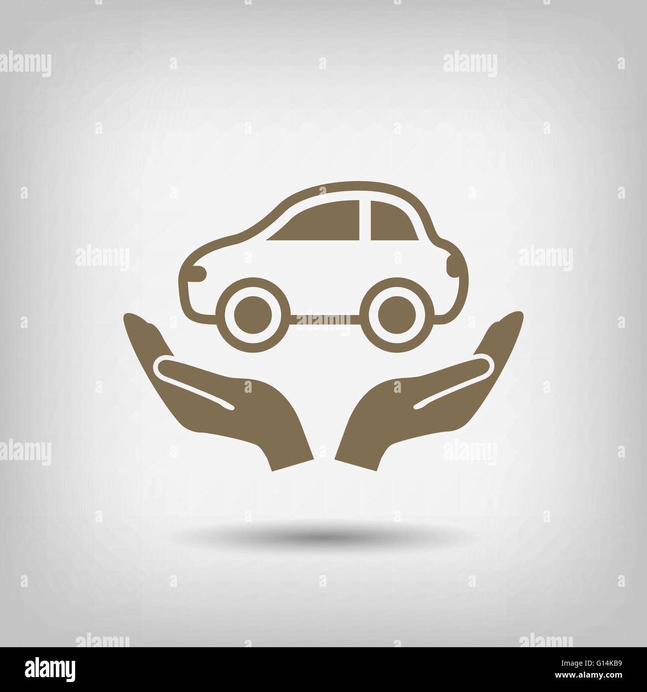 car in hand icon Stock Vector Image & Art - Alamy