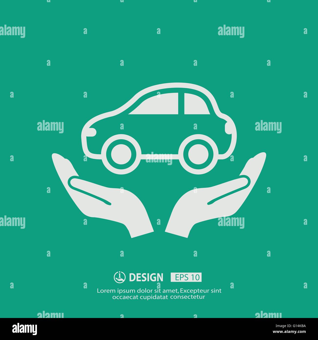 car in hand icon Stock Vector Image & Art - Alamy