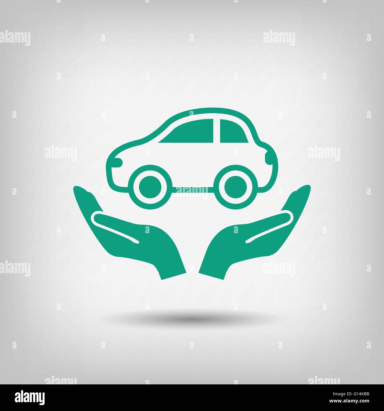 car in hand icon Stock Vector Image & Art - Alamy