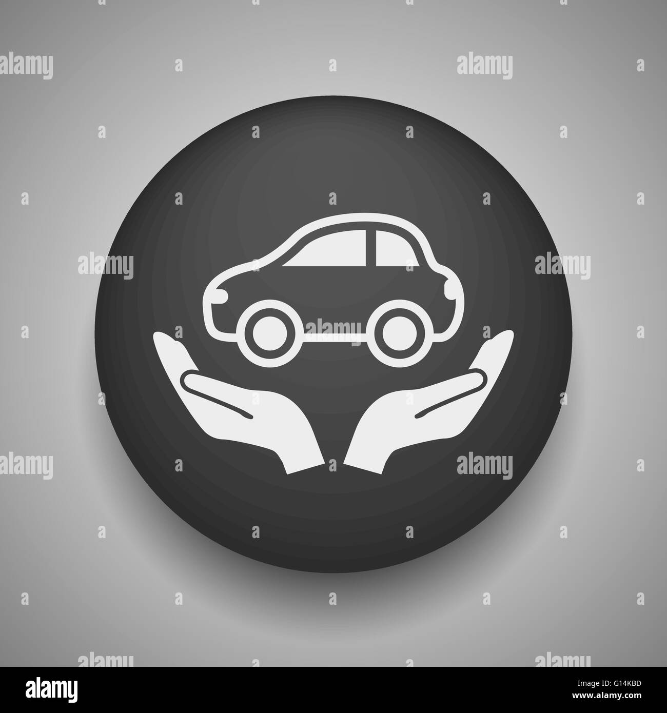 car in hand icon Stock Vector Image & Art - Alamy