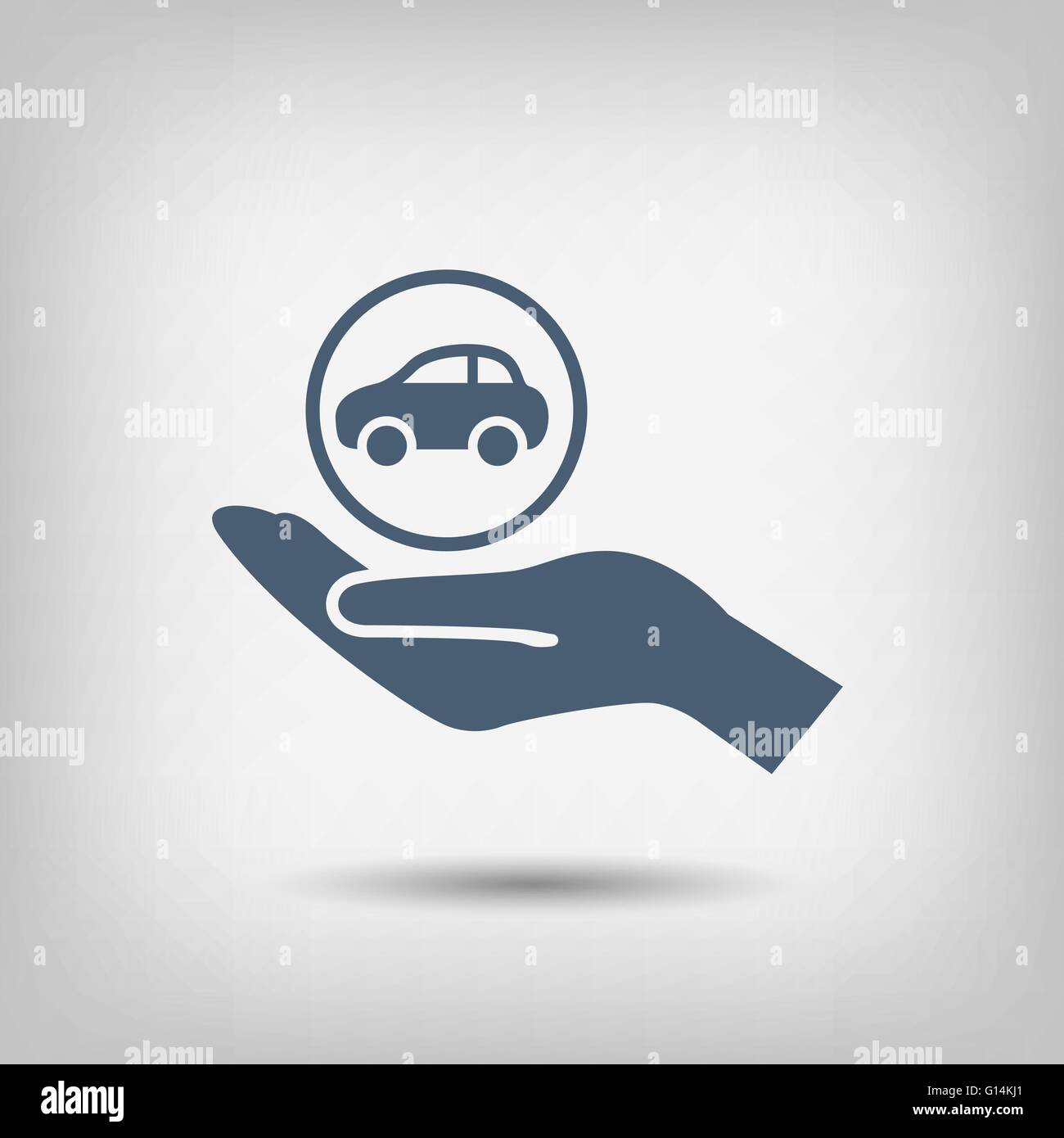 car in hand icon Stock Vector Image & Art - Alamy