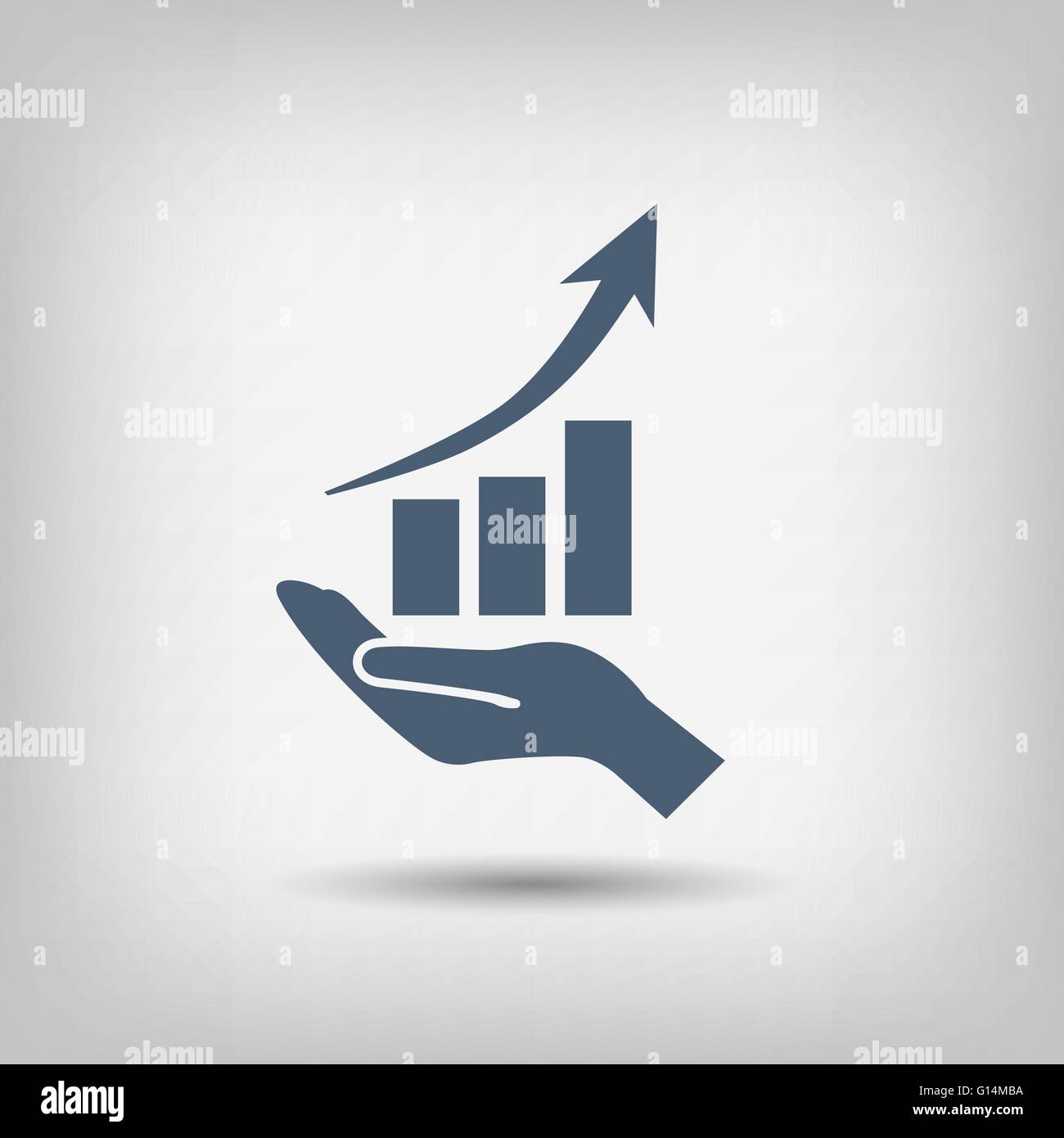 graph in hand icon Stock Vector Image & Art - Alamy