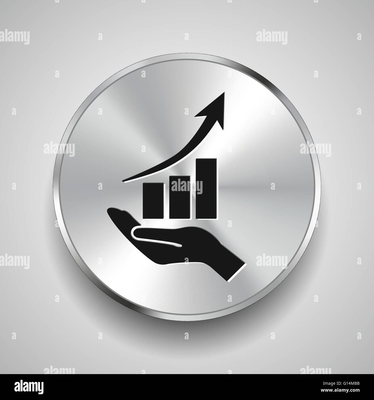 graph in hand icon Stock Vector Image & Art - Alamy
