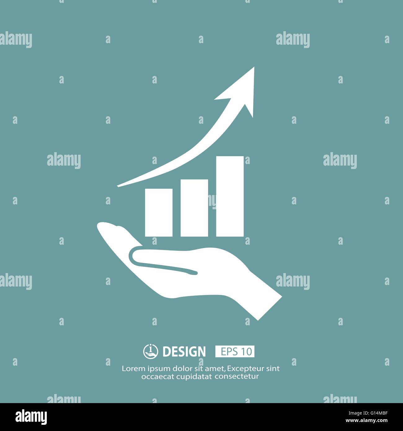 graph in hand icon Stock Vector Image & Art - Alamy