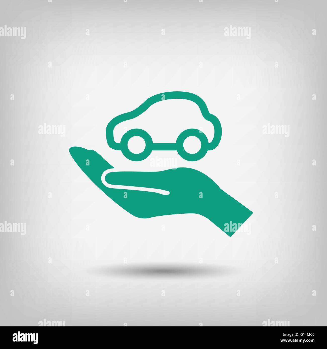 car in hand icon Stock Vector Image & Art - Alamy