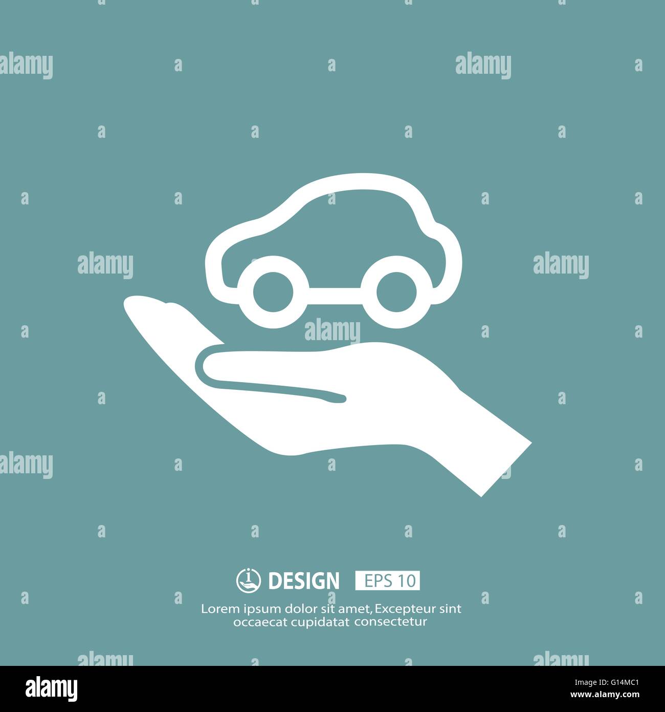 car in hand icon Stock Vector Image & Art - Alamy