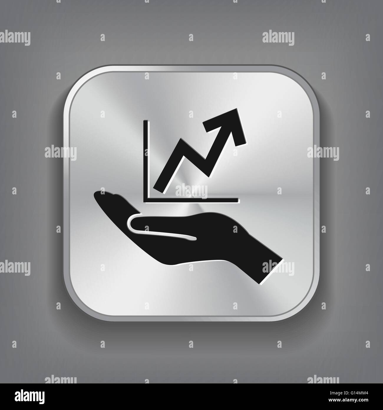graph in hand icon Stock Vector Image & Art - Alamy