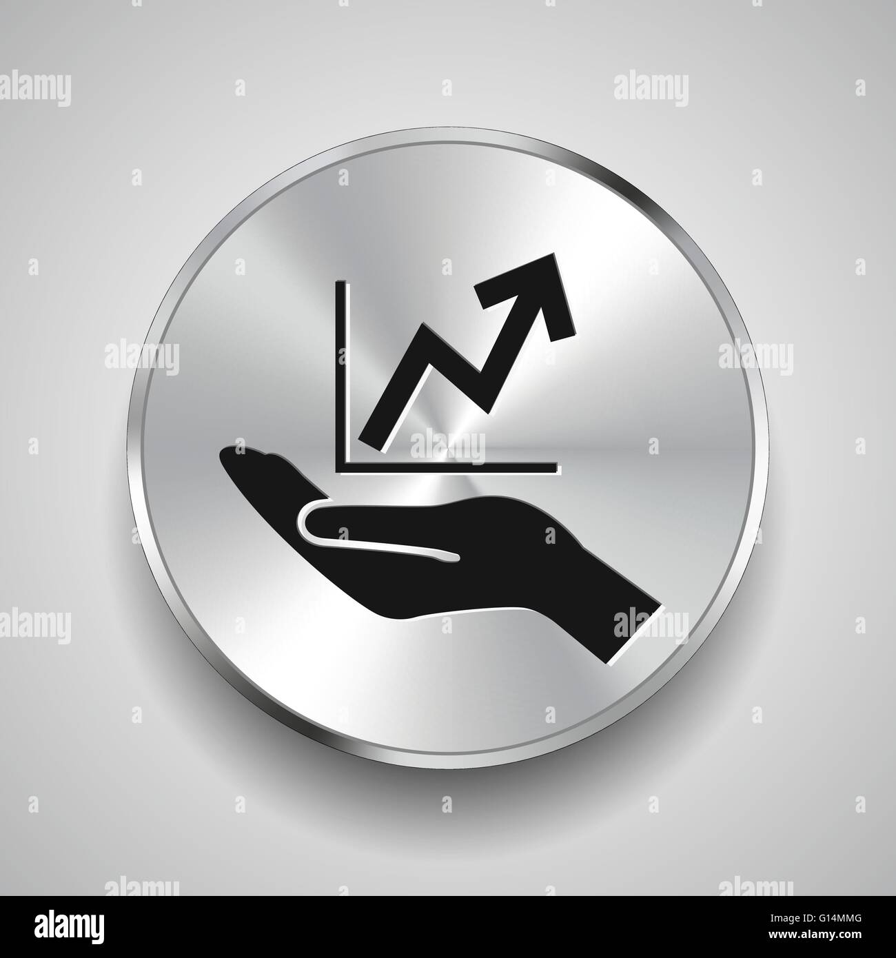 graph in hand icon Stock Vector Image & Art - Alamy