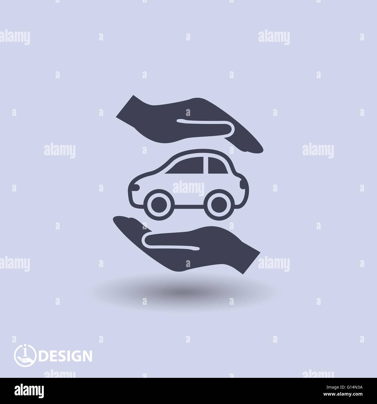 car in hand icon Stock Vector Image & Art - Alamy