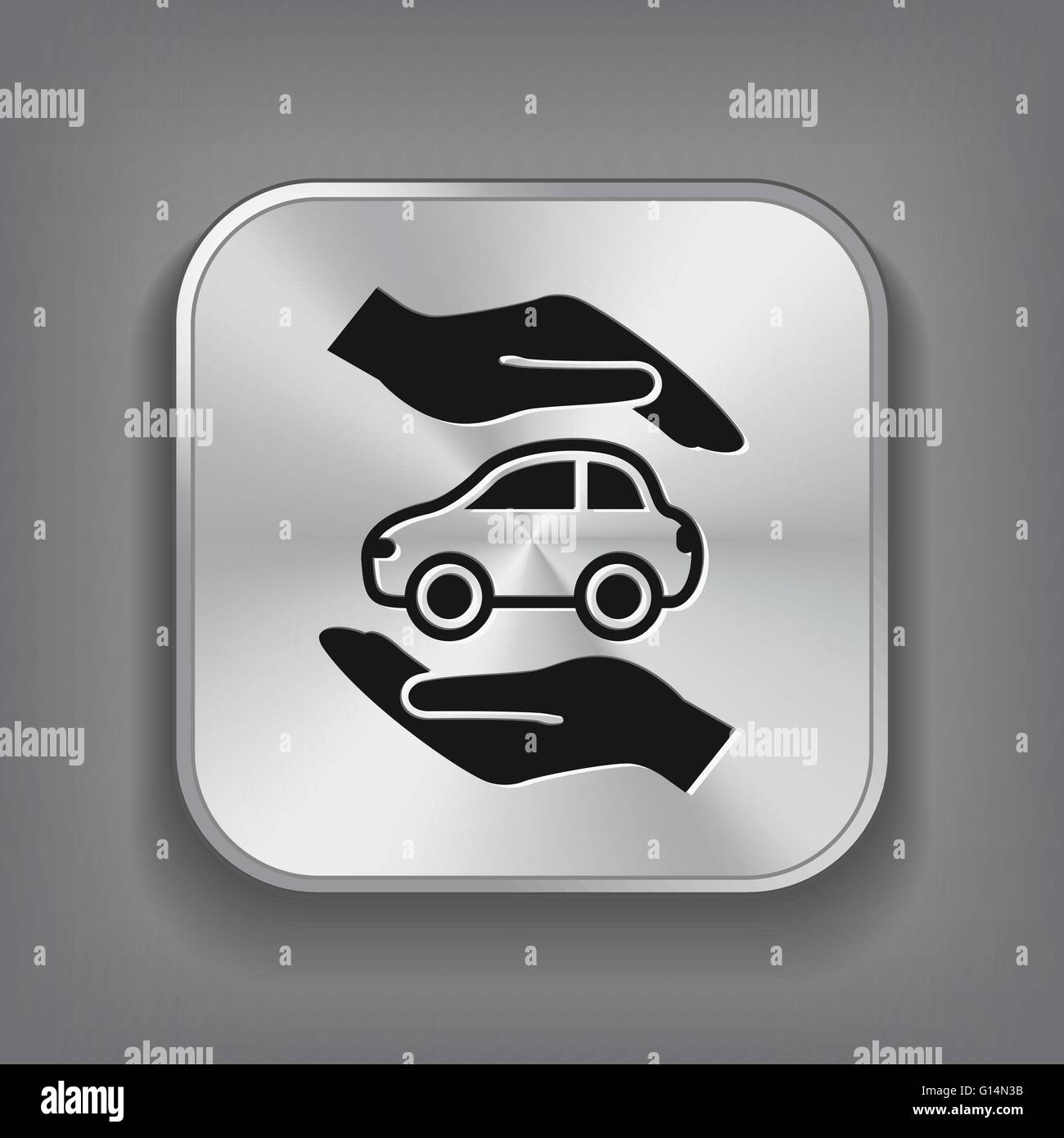 car in hand icon Stock Vector Image & Art - Alamy