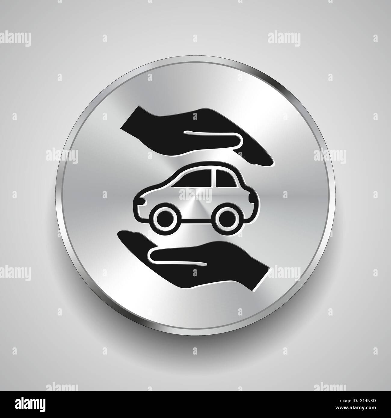 car in hand icon Stock Vector Image & Art - Alamy