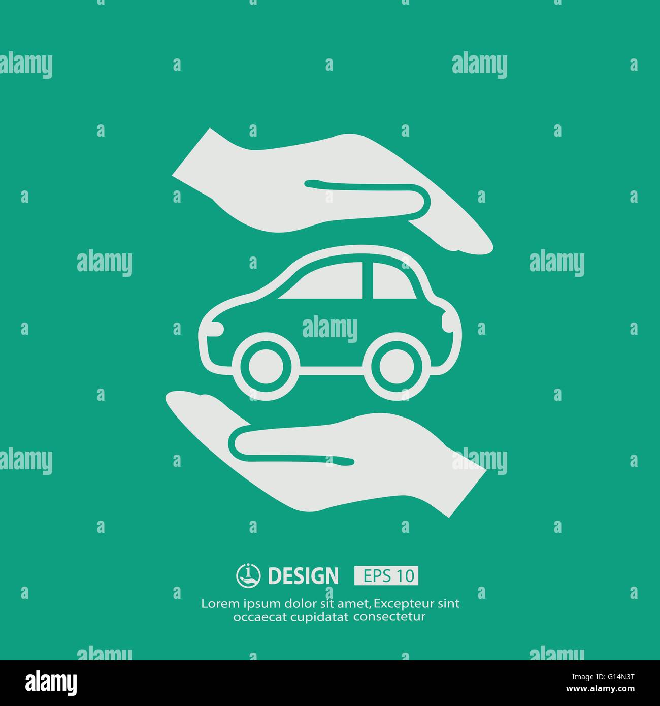 car in hand icon Stock Vector Image & Art - Alamy