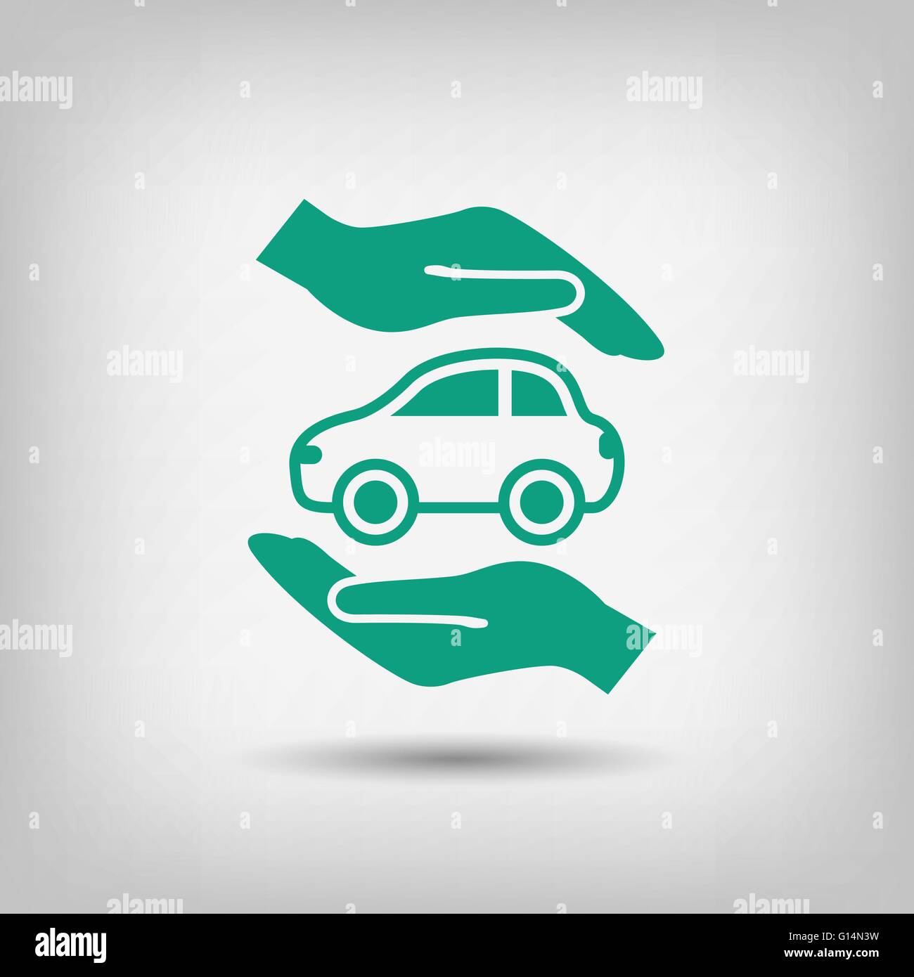 car in hand icon Stock Vector Image & Art - Alamy