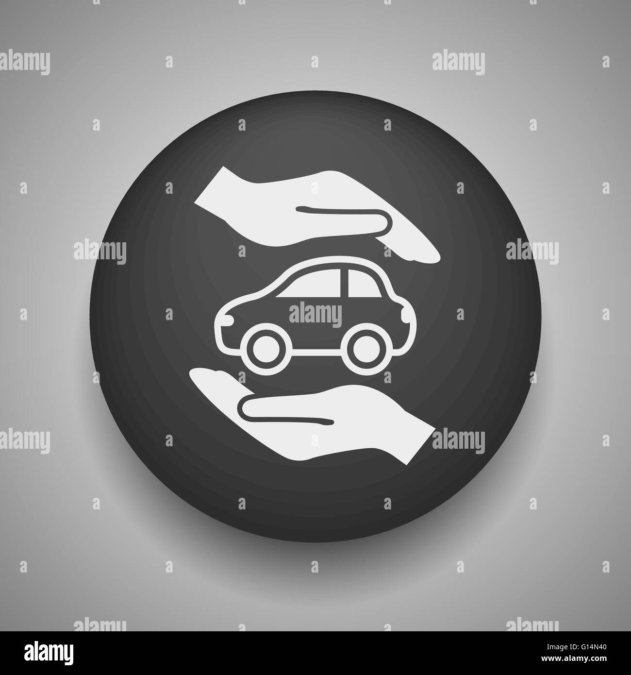car in hand icon Stock Vector Image & Art - Alamy