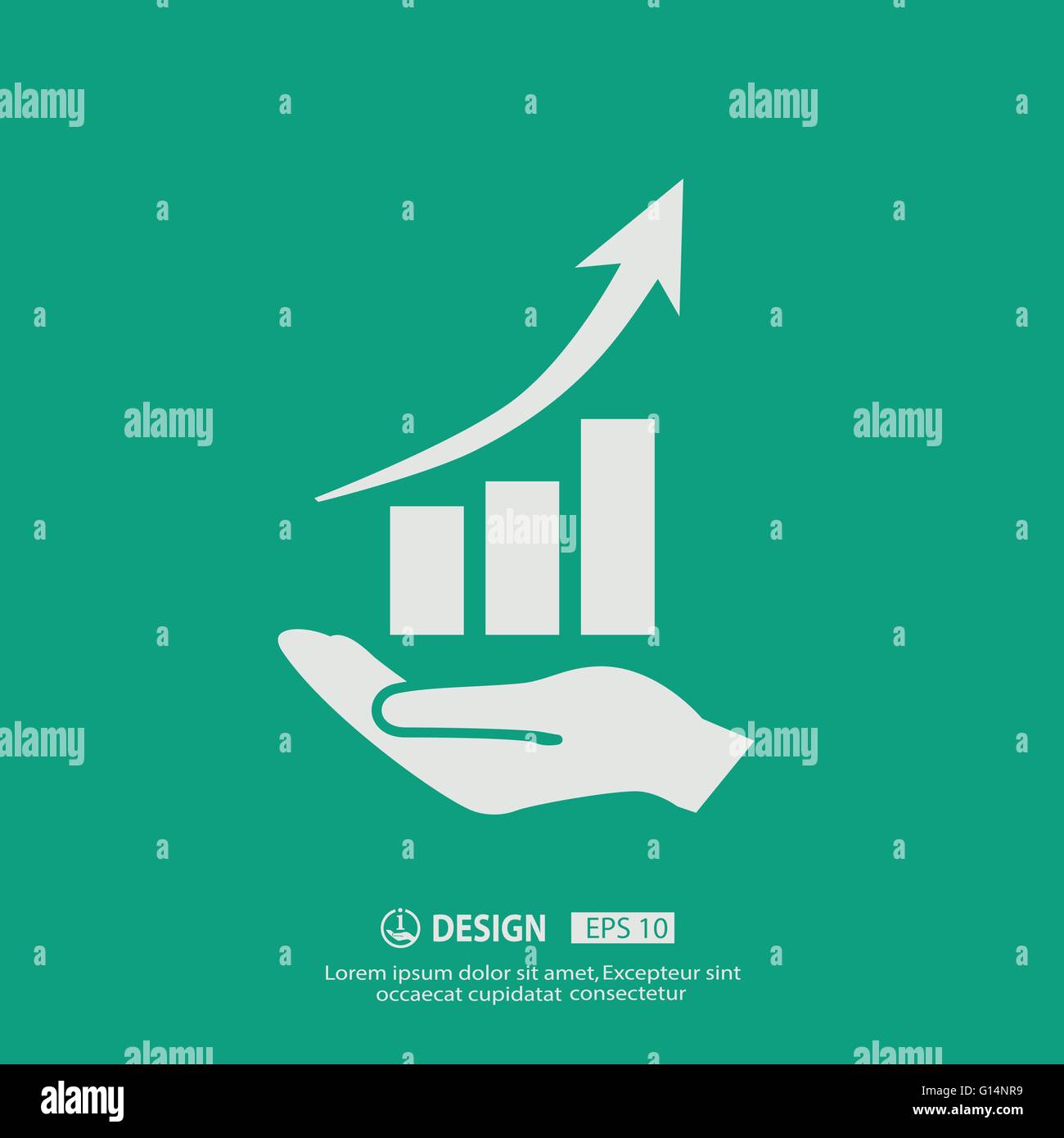 graph in hand icon Stock Vector Image & Art - Alamy