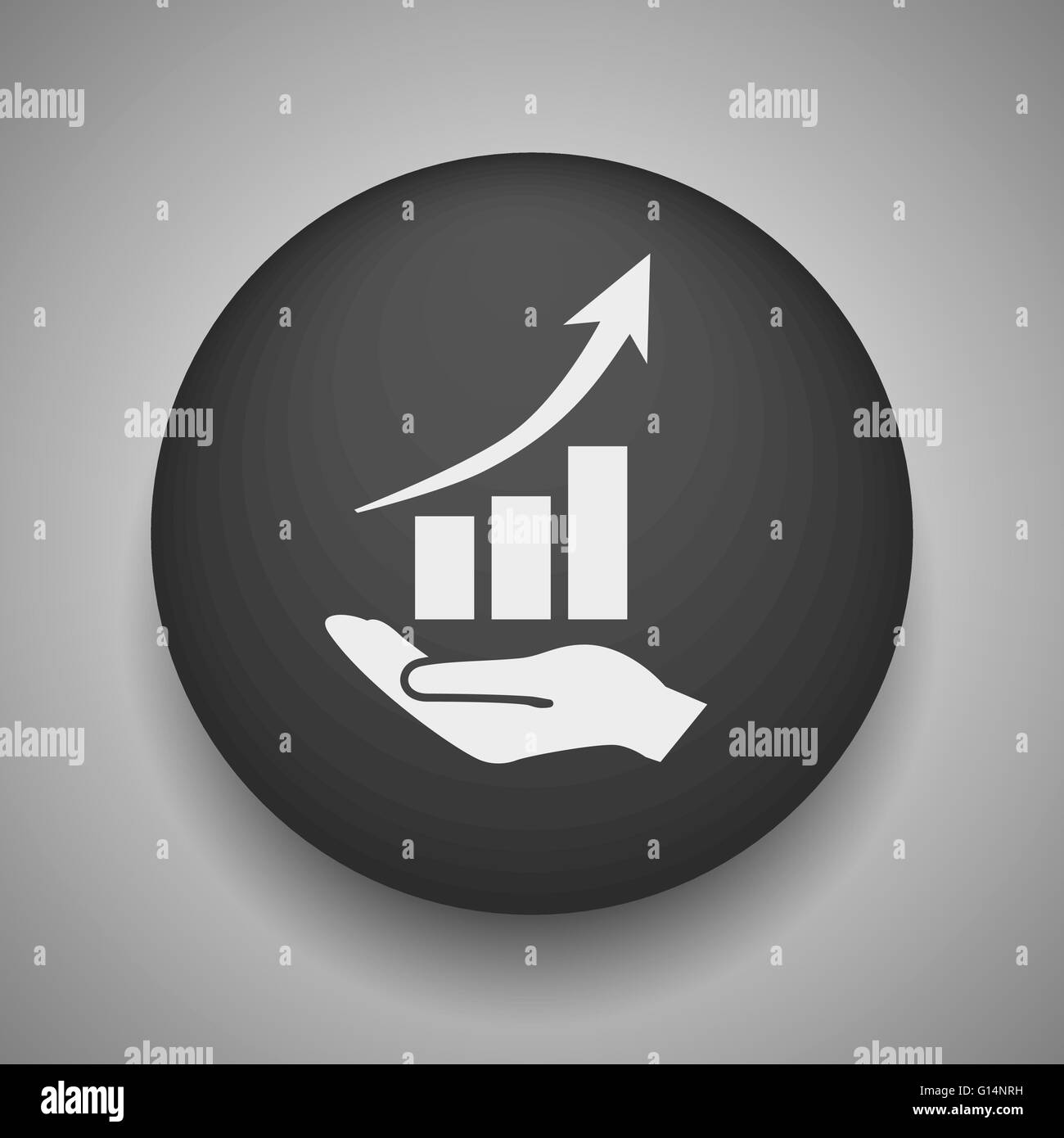 graph in hand icon Stock Vector Image & Art - Alamy