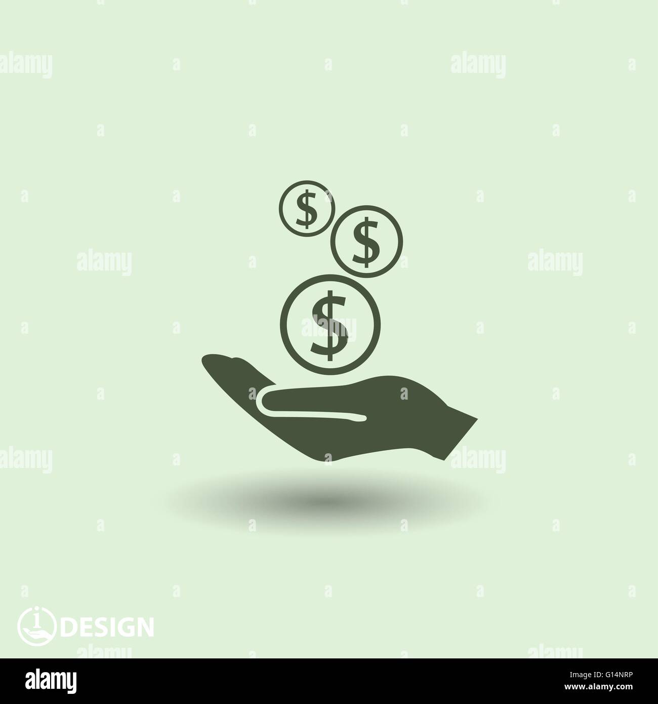 money in hand icon Stock Vector Image & Art - Alamy