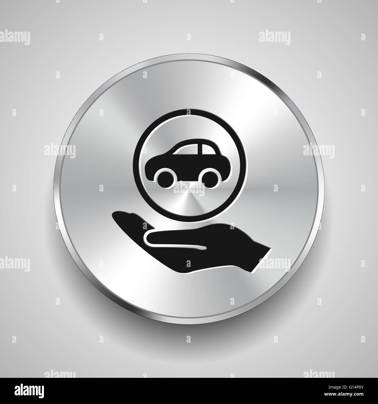 car in hand icon Stock Vector Image & Art - Alamy