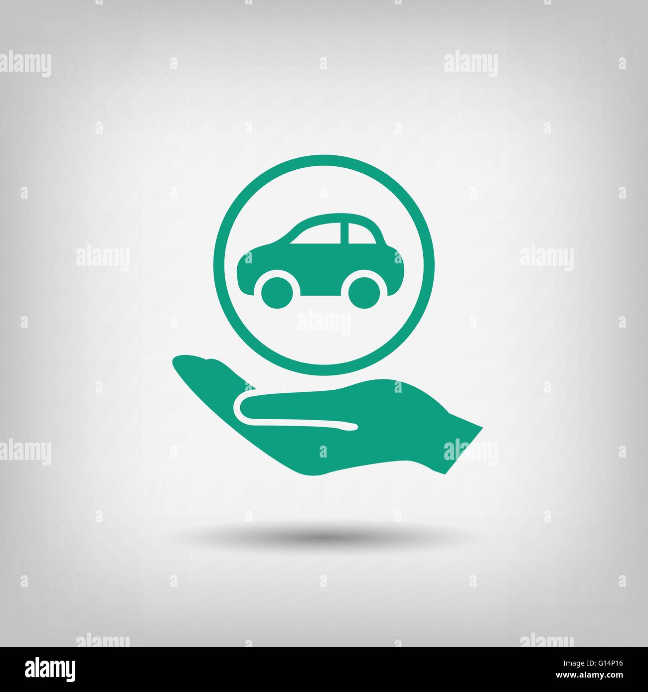 car in hand icon Stock Vector Image & Art - Alamy