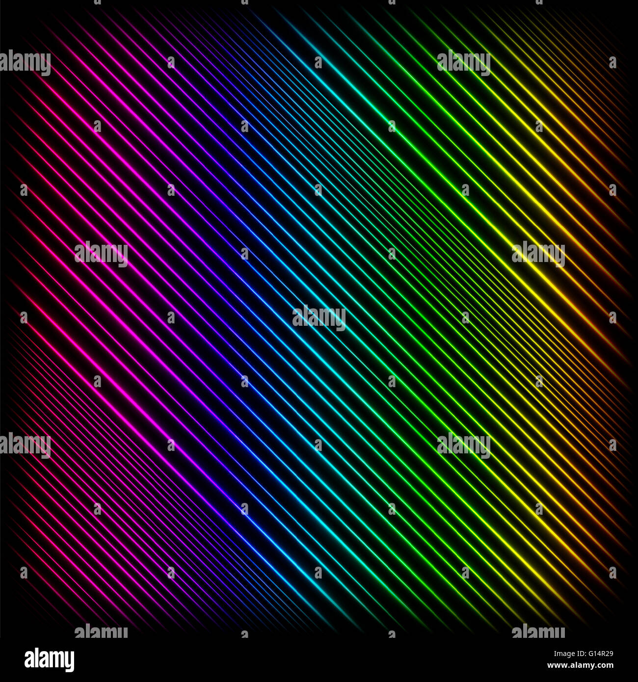 Bright Neon Lines Background. Abstract Colorful Neon Pattern Stock ...