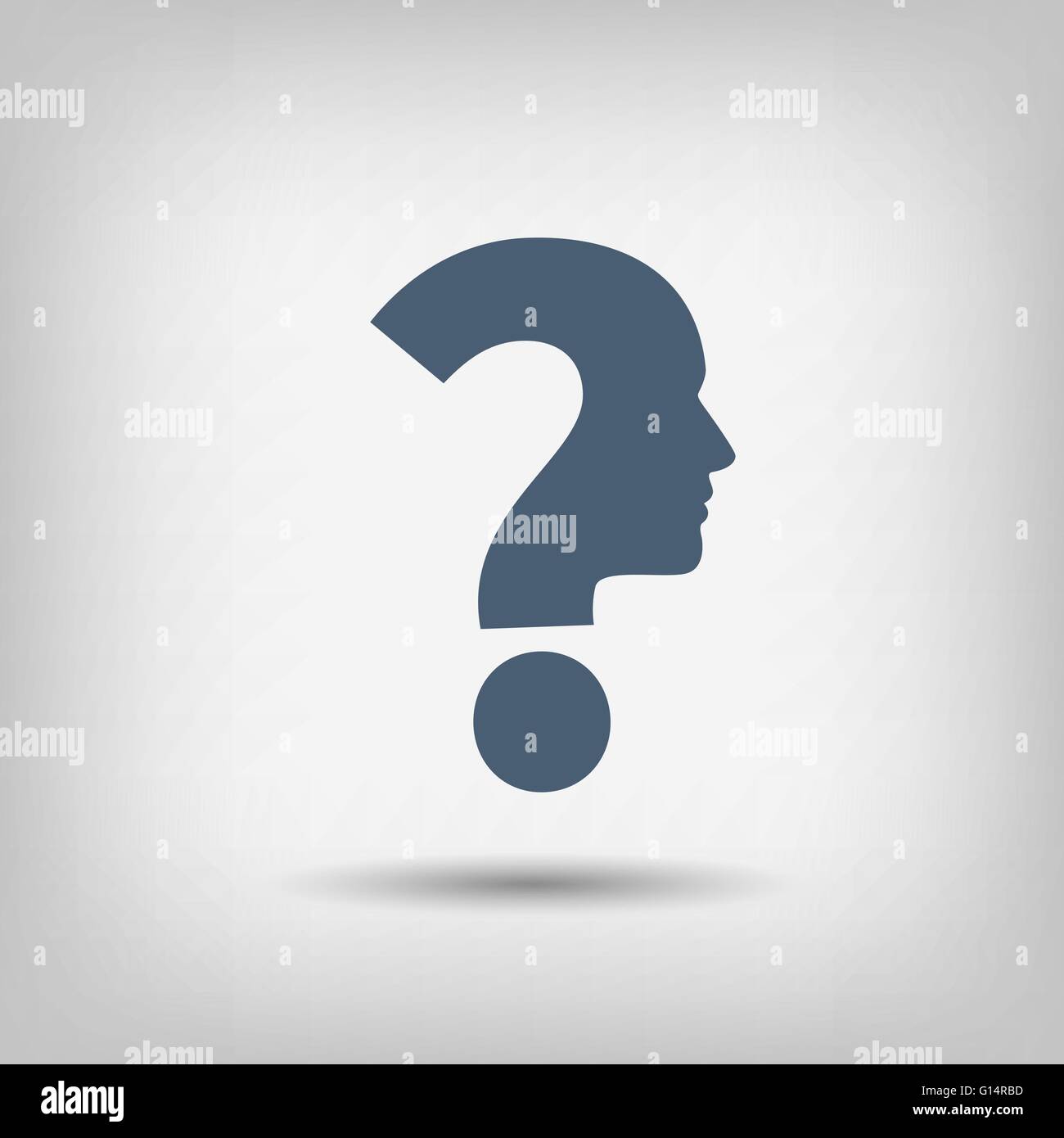 question mark and man icon Stock Vector Image & Art - Alamy