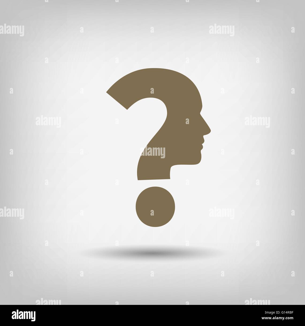 question mark and man icon Stock Vector Image & Art - Alamy