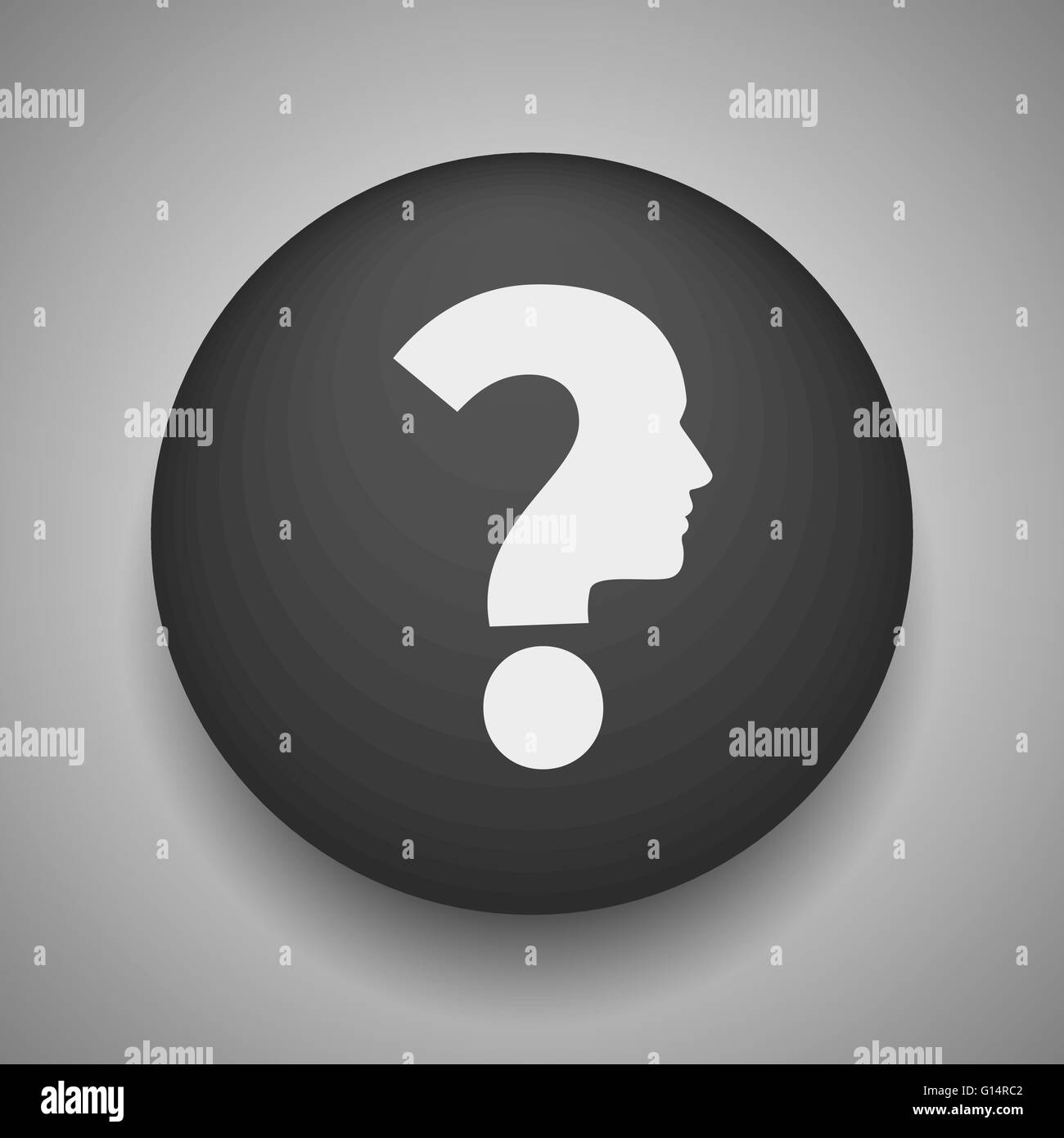 question mark and man icon Stock Vector Image & Art - Alamy